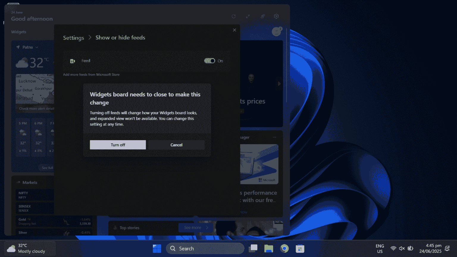 How to Turn Off News Feed Widget in Windows 11 - Edsignia
