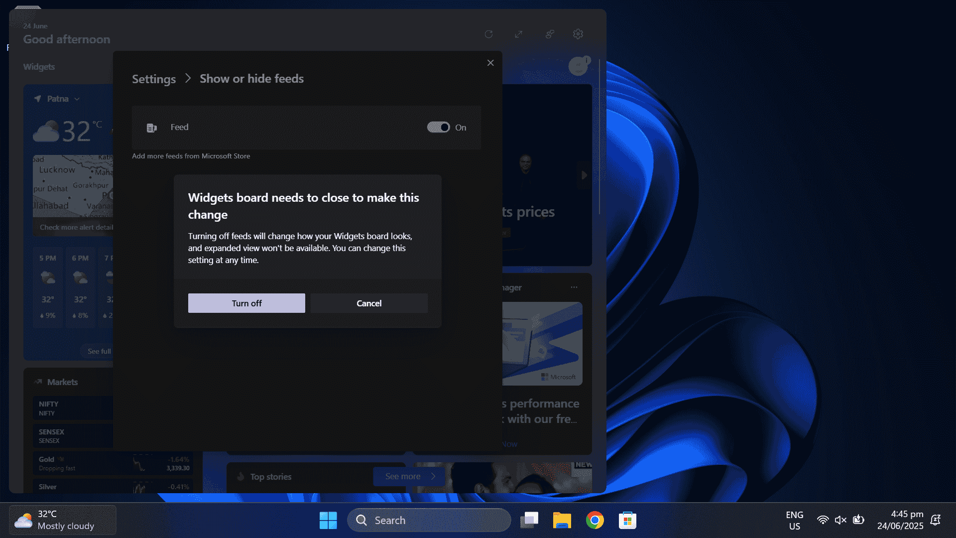How to Turn Off News Feed Widget in Windows 11 - Edsignia